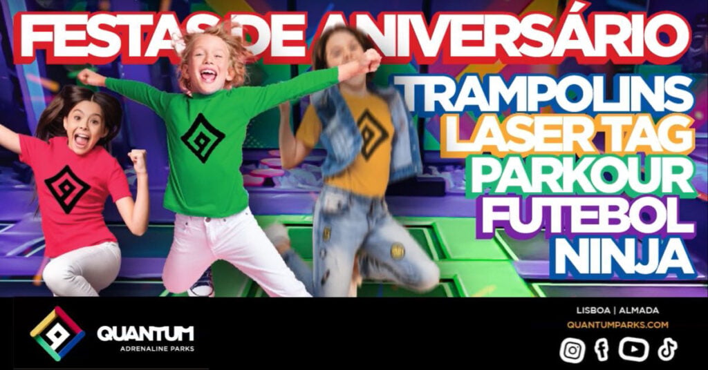 Quantum Park Festas de Aniversário: escalada e trampolins! - Pumpkin.pt