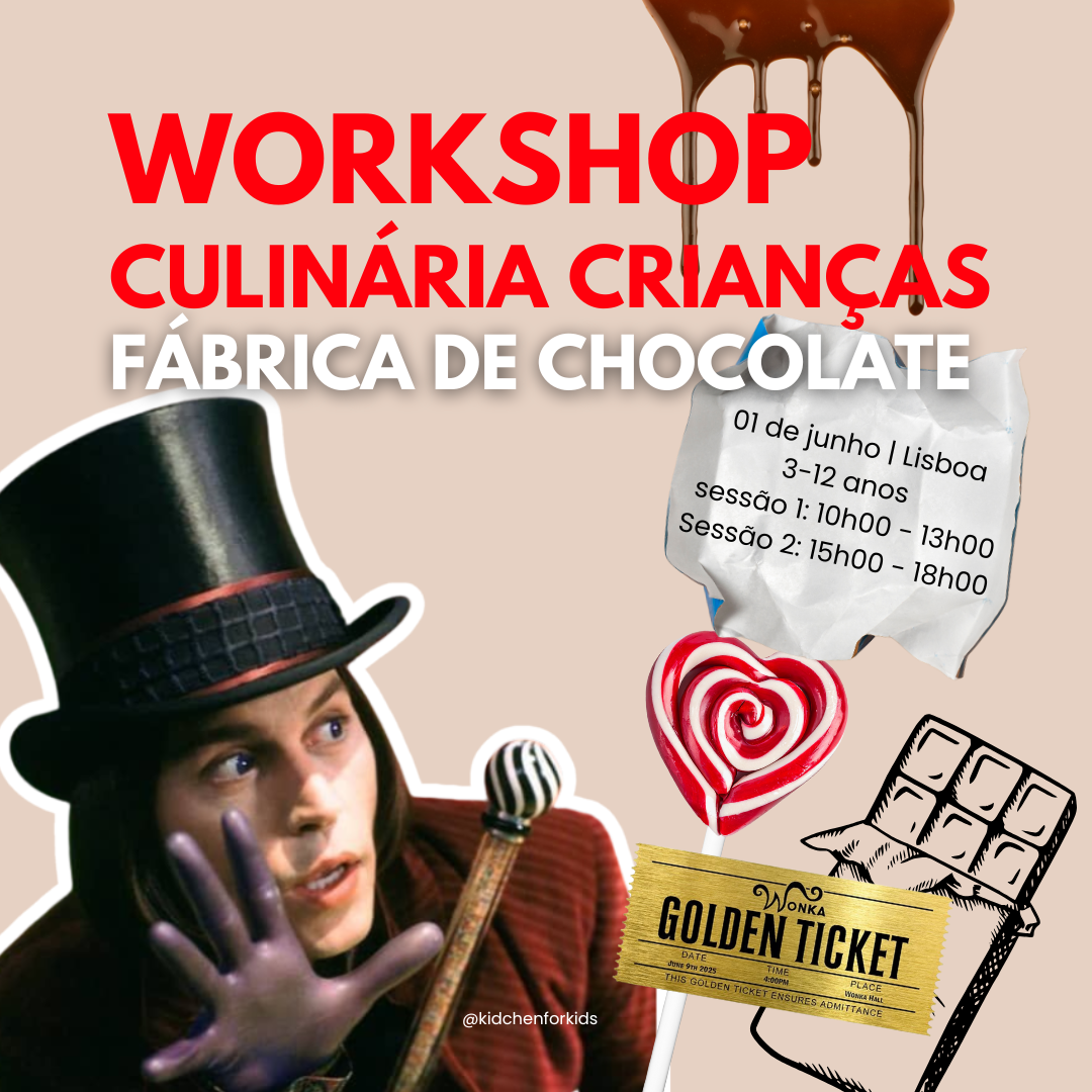 Workshop Culinária: A Fábrica de Chocolate do Willy Wonka - Pumpkin.pt