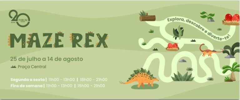 Forum Madeira traz aventura pré-histórica ao verão com Maze Rex - Pumpkin.pt