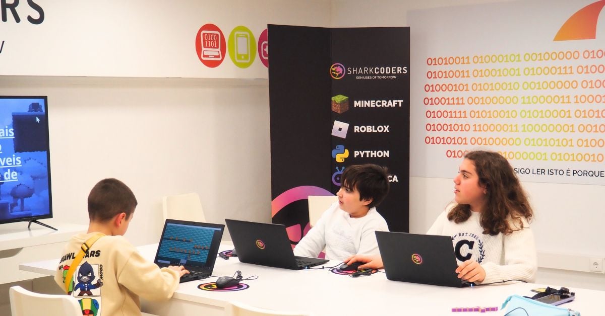 SHARKCODERS: programação para crianças dos 4 aos 17! - Pumpkin.pt